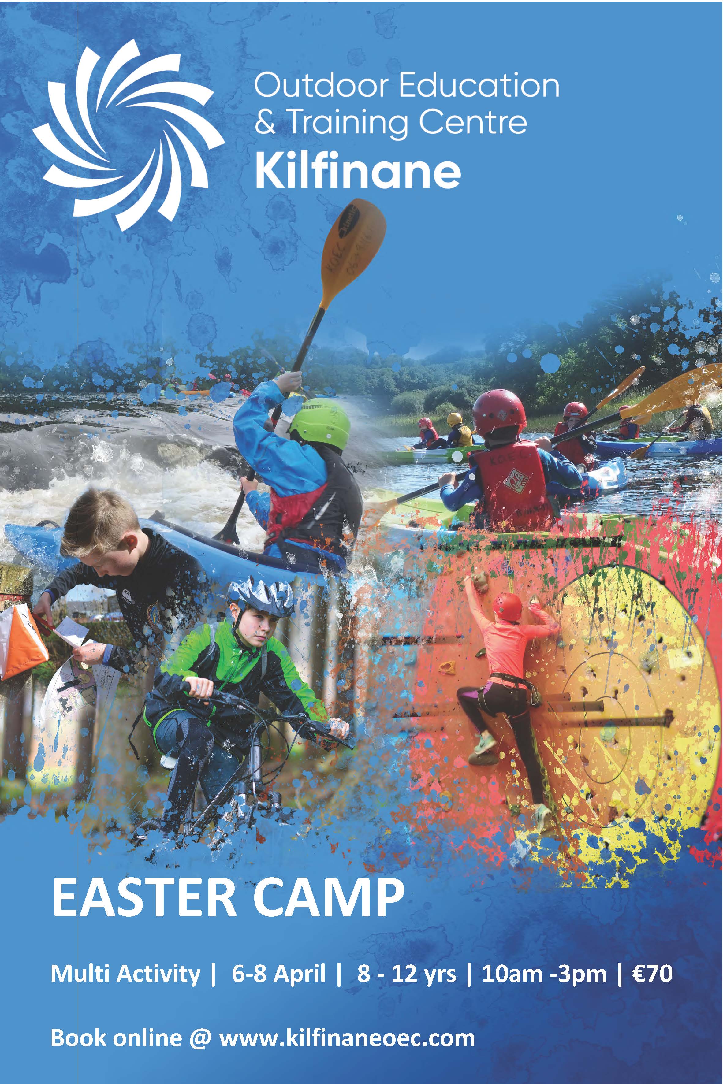Easter Camp poster – Kilfinane Outdoor Education and Training Centre